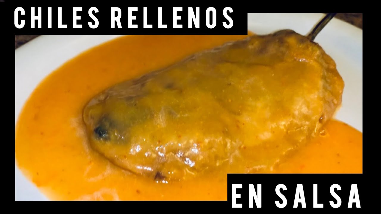 CHILES RELLENOS DE QUESO EN SALSA.! #recetasfacilesyrapidas - YouTube