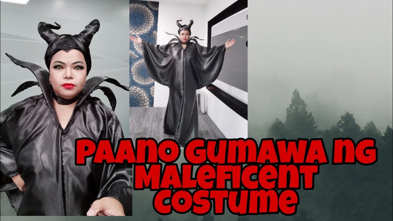 Maleficent Costume Tutorial (paano gumawa ng mabilisang Maleficent ...
