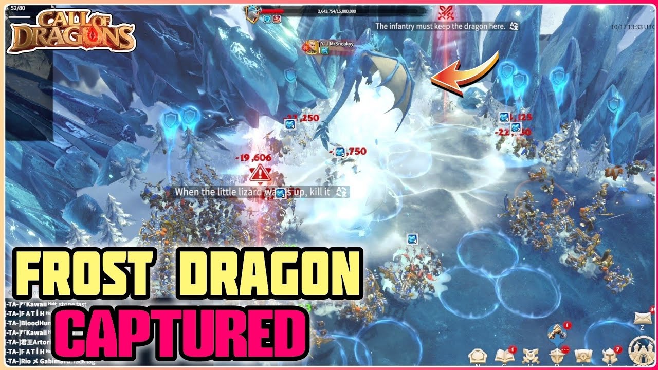 Call of dragons - Frost Dragon captured as enemy attacks and Rally ...