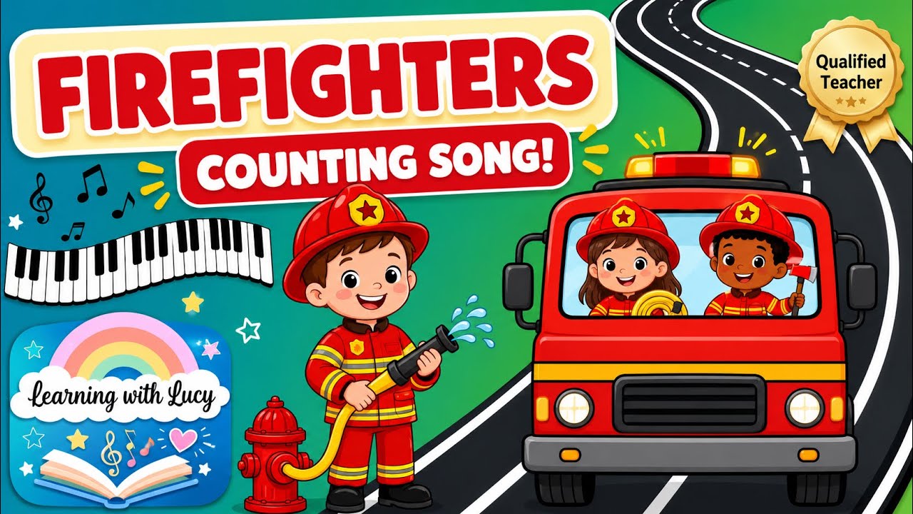 Firefighters Counting Song | Learning Songs | Learning with Lucy - YouTube
