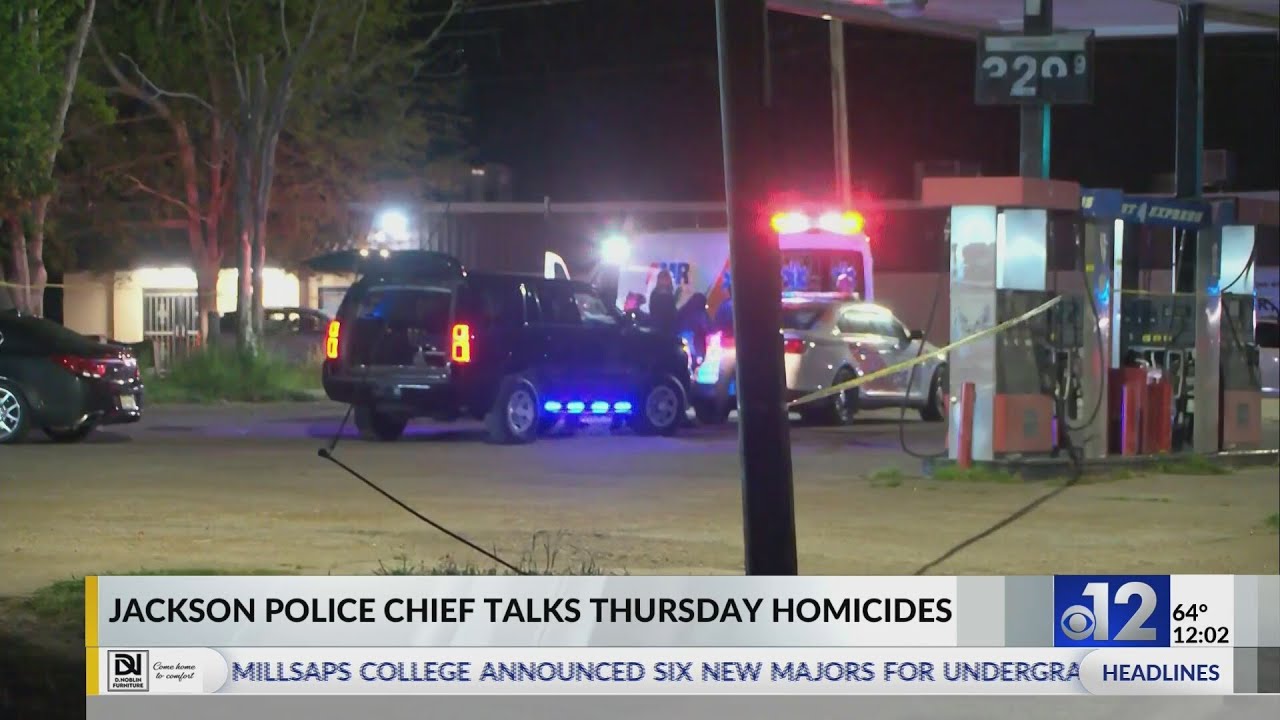 Jackson police chief addresses recent homicides in city - YouTube