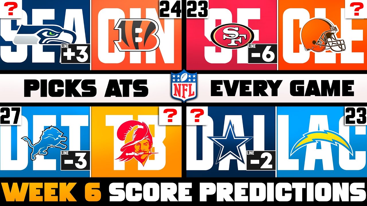 NFL Week 6 Score Predictions 2023 (NFL WEEK 6 PICKS AGAINST THE SPREAD ...
