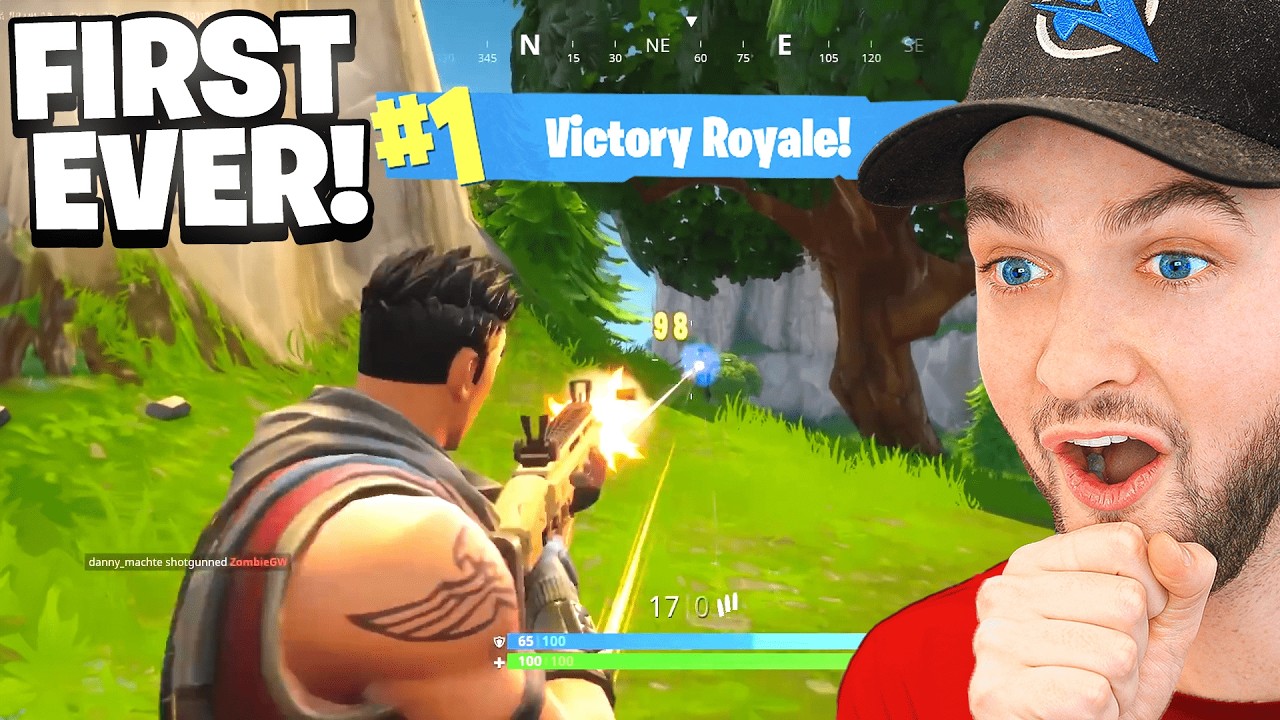 World’s FIRST Fortnite Victory Royale (2017) - YouTube