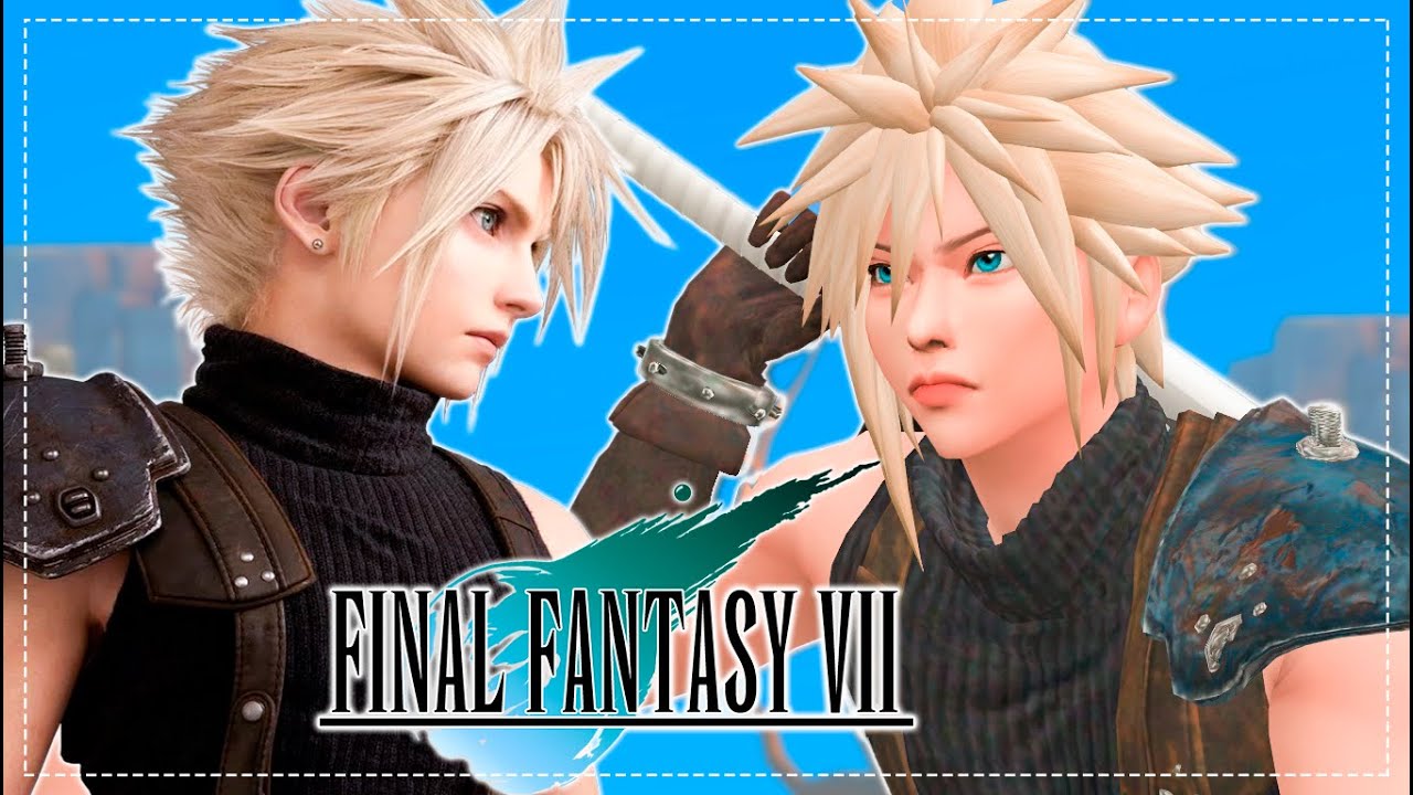 Cloud Strife ♡ Final Fantasy 7 ┊ Speed Sim + CC Folder☁️ Los sims 4 - YouTube