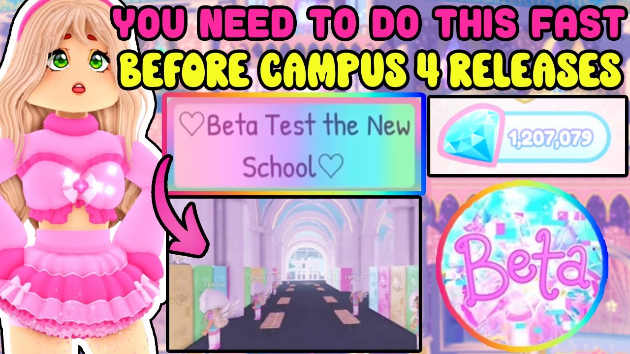 You Need To Do This Fast To Prepare For Campus 4 Release Royale High ...