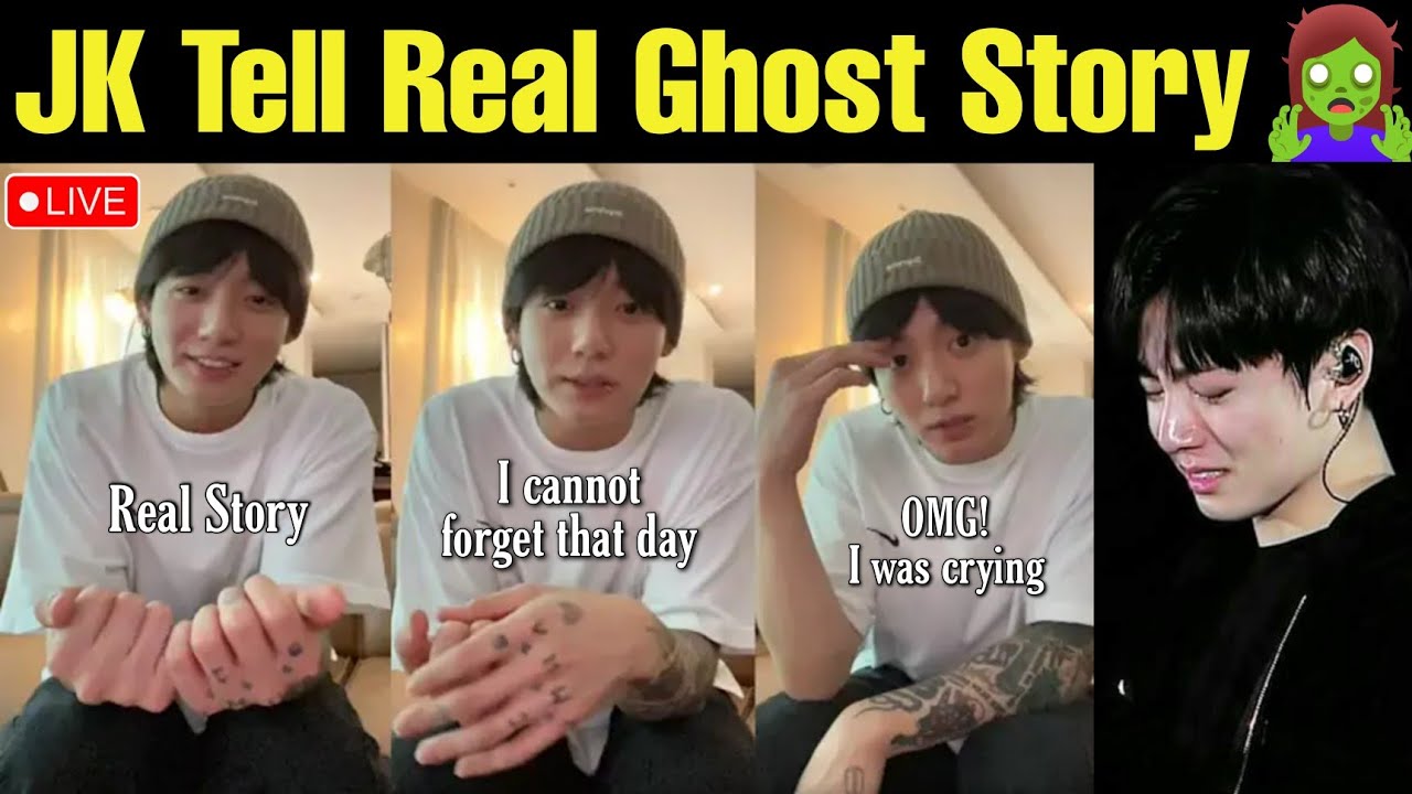 LIVE 🔴 Jungkook Tells Real Ghost Story 😱 Ghost In Jungkook Room Live 🧟 ...