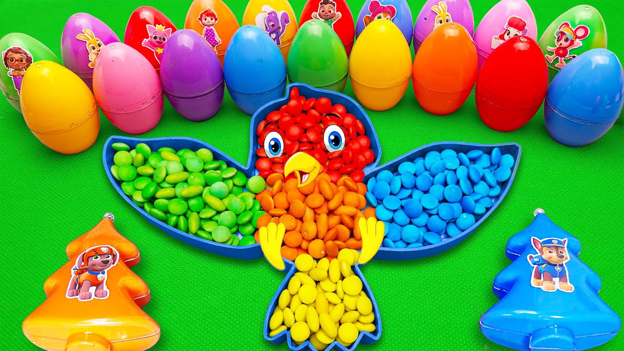 Rainbows SLIME 🌈 Making Colorful Bird Bathtub with Pinkfong x ...