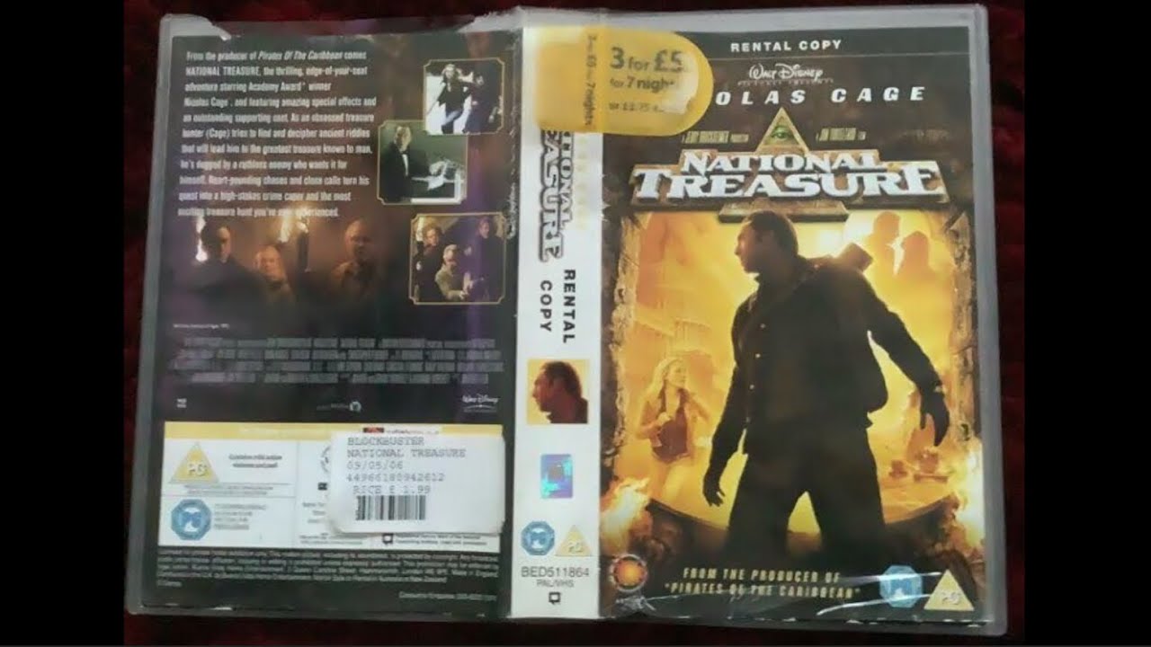 Opening to national treasure (2005) uk vhs (rental) - YouTube