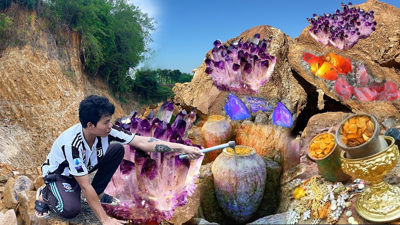 I found an abandoned GOLD mine and was ecstatic with what I found in it ...