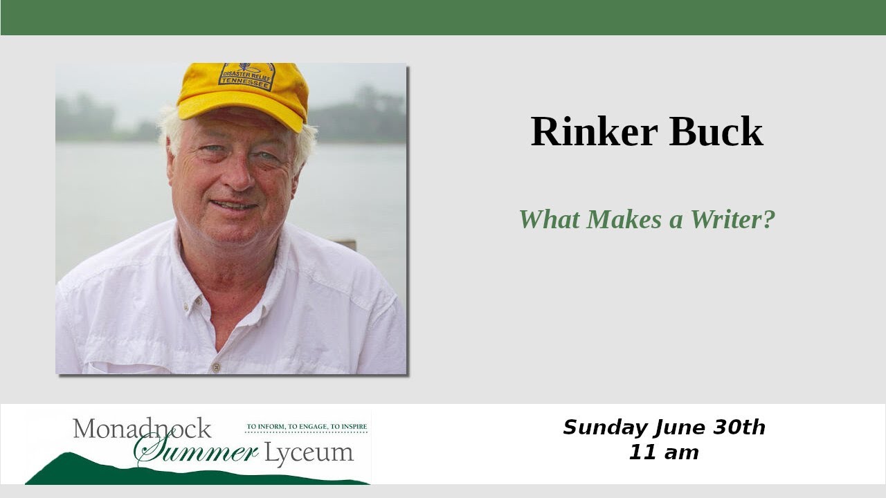 Rinker Buck, "What Makes a Writer?" - YouTube