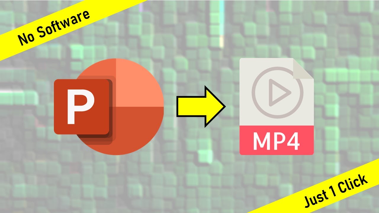 PPT File Into MP4 Video | Without Software - YouTube