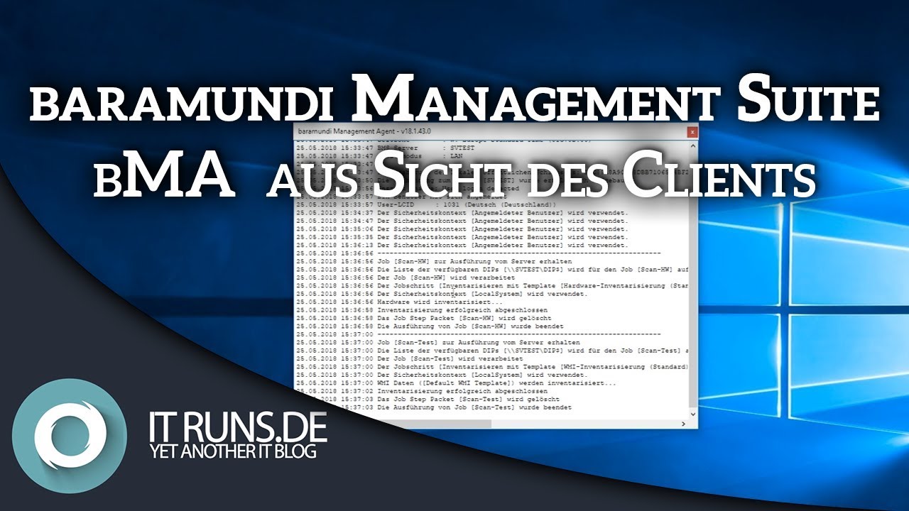 baramundi Management Agent unter Windows 10 Teil 6 Deutsch HD - YouTube