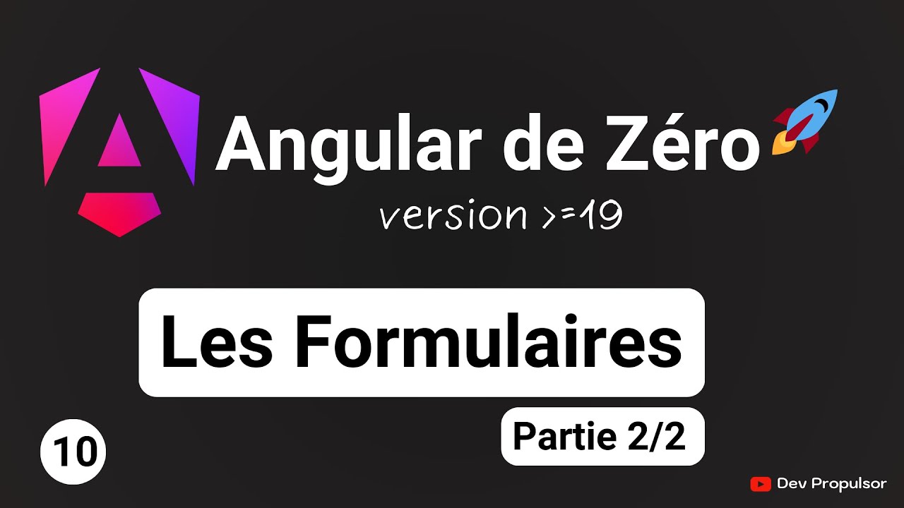 [Apprendre Angular] 10- Les Formulaires Réactifs - Pratique - YouTube