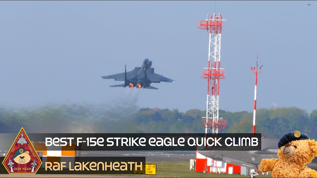 THE MOST IMPRESSIVE F-15 STRIKE EAGLE QUICK CLIMB SO FAR • UNRESTRICTED CLIMB AILERON ROLL TURN ...