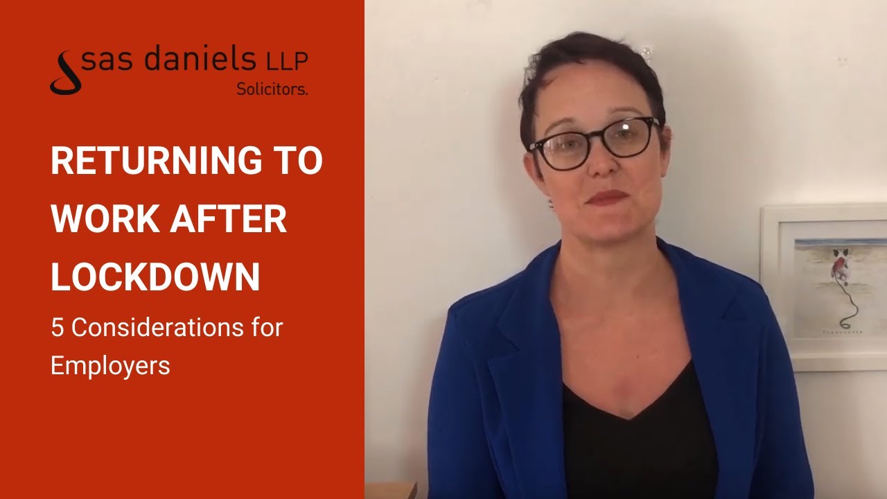 Returning to Work after Lockdown: 5 Considerations for Employers - YouTube