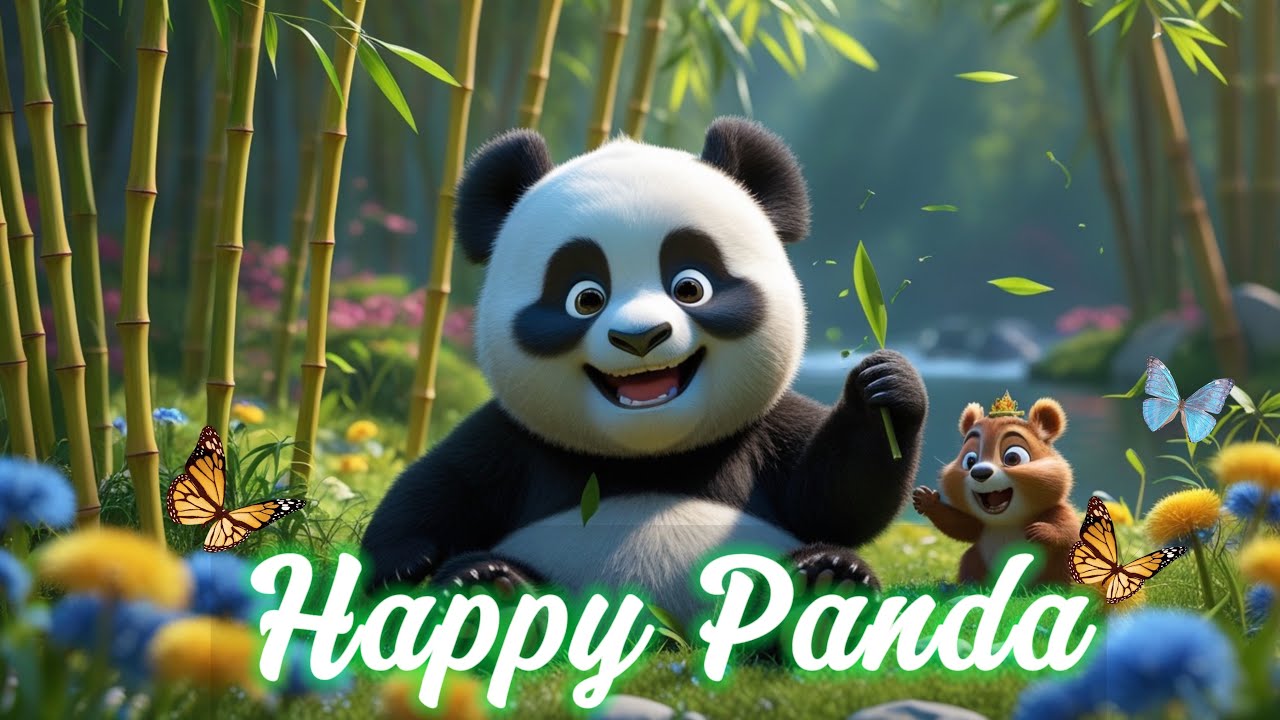 The Little Happy Panda 🐼 Story For Kids With English Subtitles - YouTube