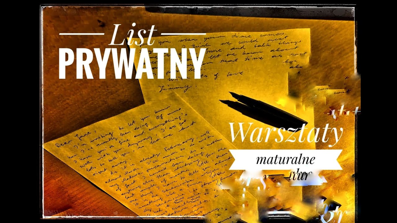 List prywatny na maturze podstawowej z języka angielskiego. - YouTube