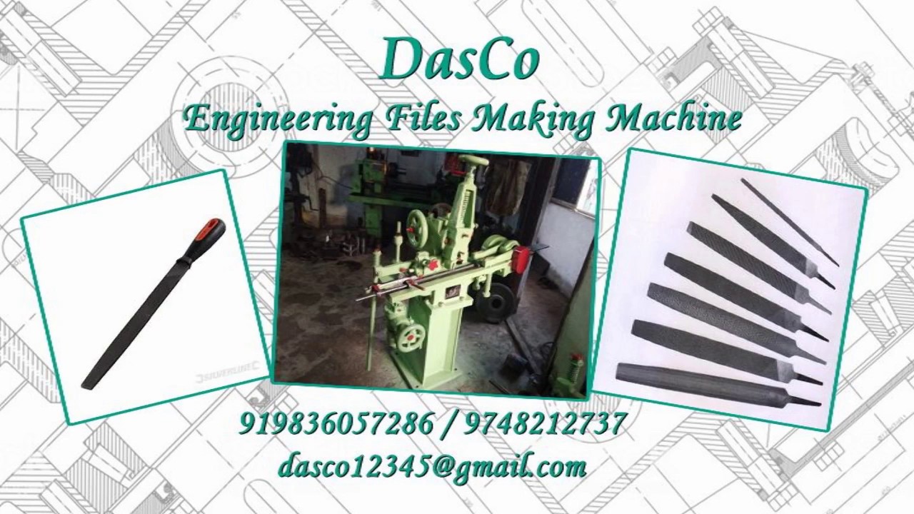 Engineering files making machine in kolkata - YouTube