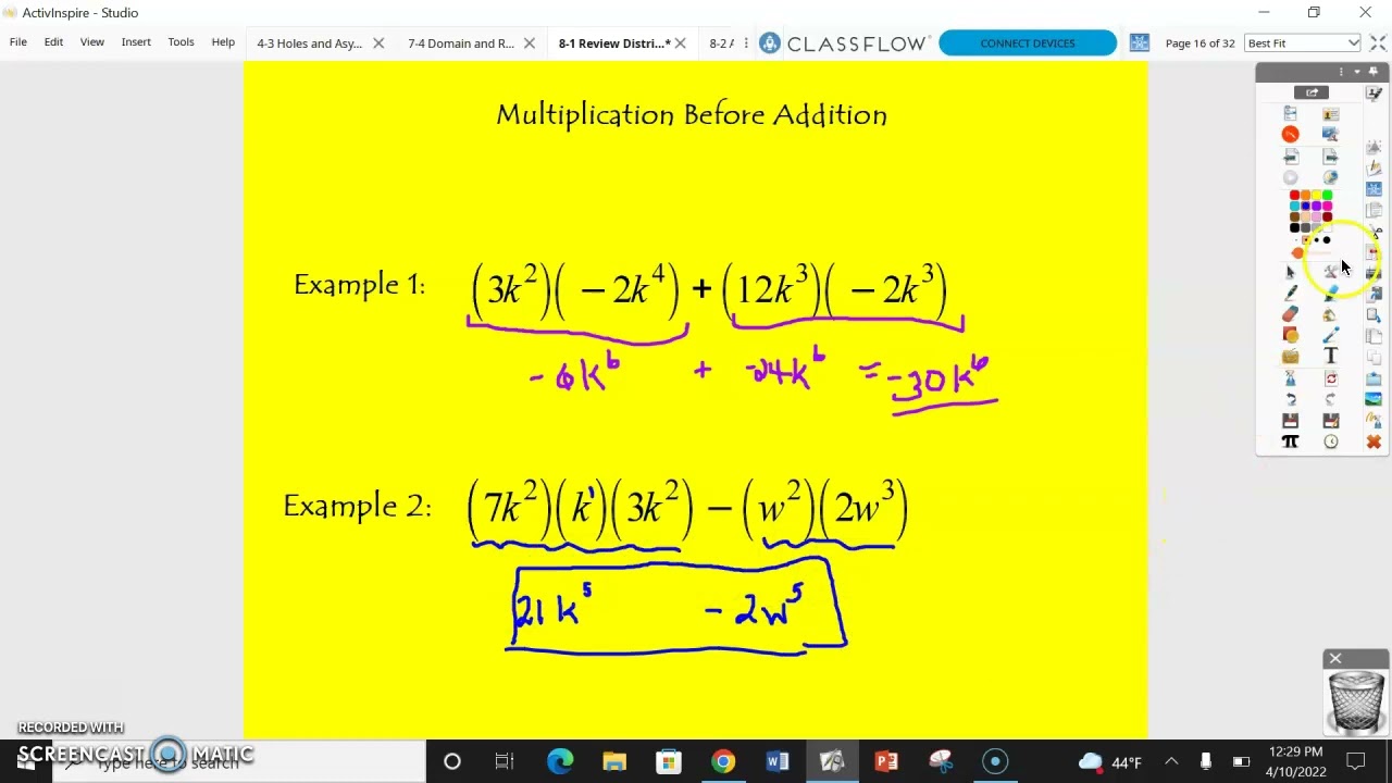 8 2 Add Subtract Binomials Notes YouTube 8 2 Add Subtract Binomials Notes YouTube