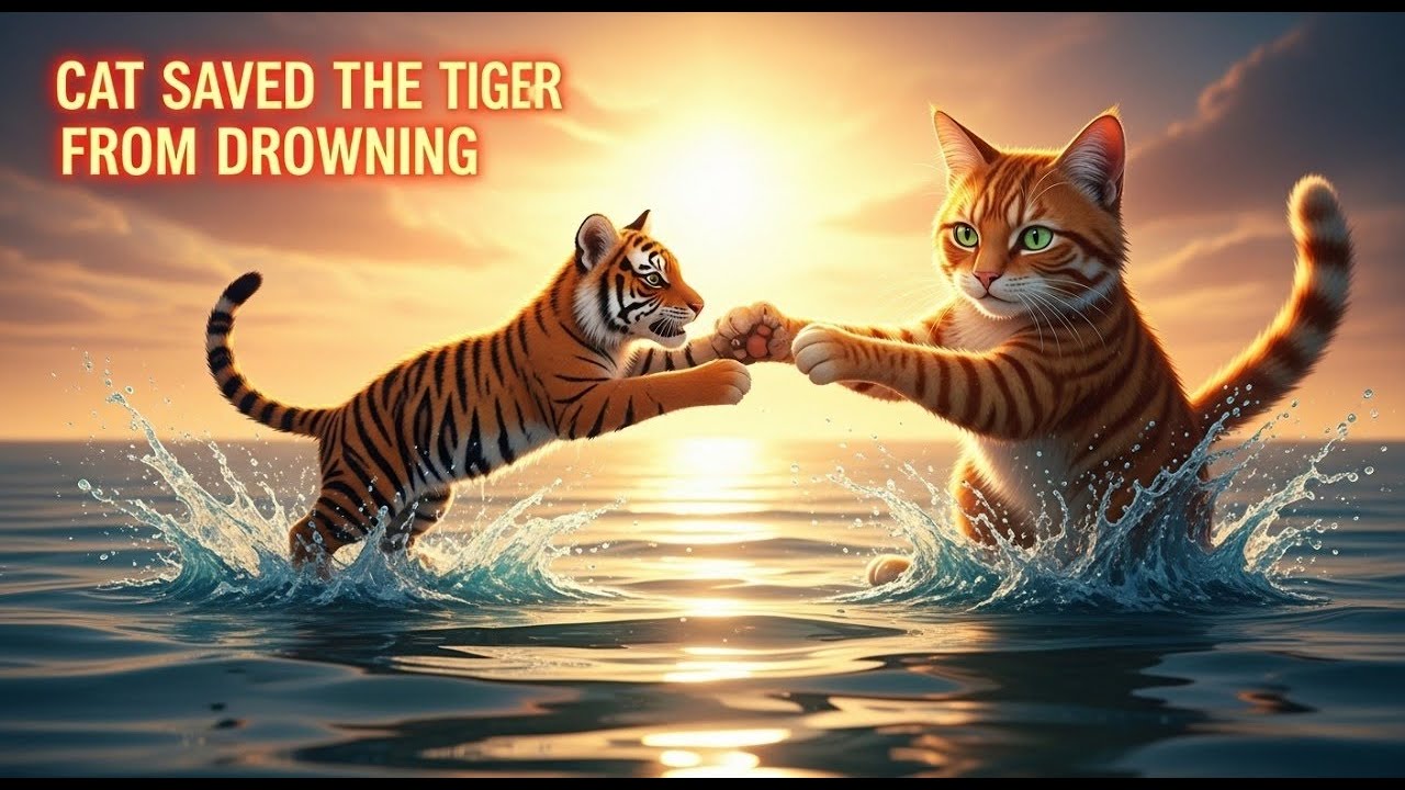 Lost Tiger Cub Rescued by Mom Cat & Corgi Puppy—A Beach Family You Won ...