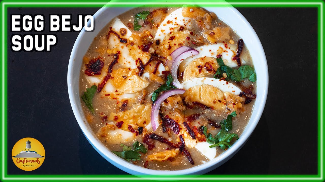 EGG BEJO Soup| அத்தோ முட்டை மசாலா | BURMESE EGG MASALA SOUP | ASMR ...