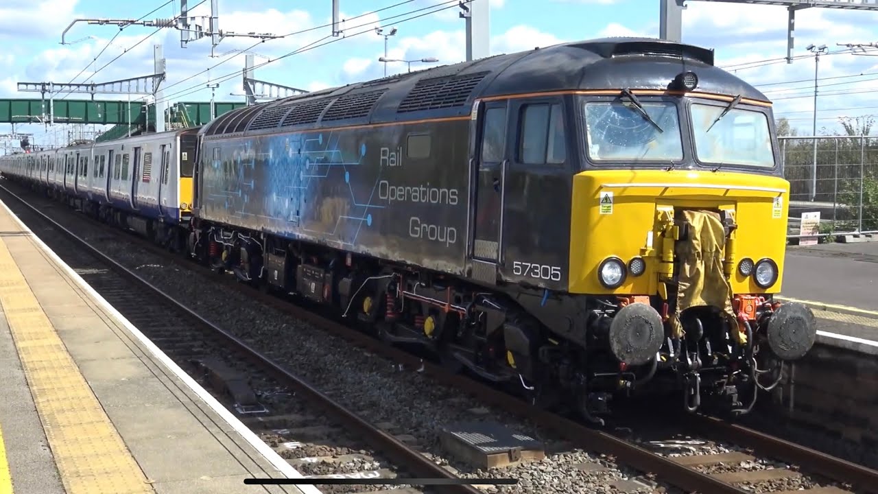 (4K) ROG Class 57305 & TFL Classes 315826 & 315851 Head to Newport ...