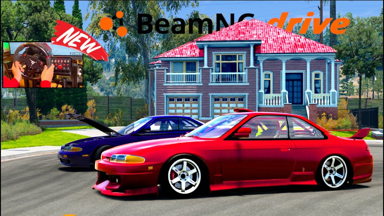 Exploring NEW S14 BeamNG REALISTIC FREE Drift Mod Through TRAFFIC ...