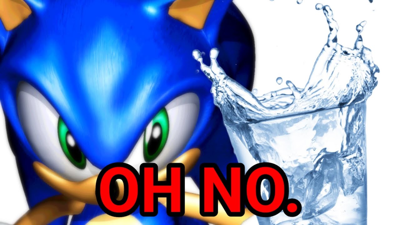 Sonic Drinks Some Water - YouTube