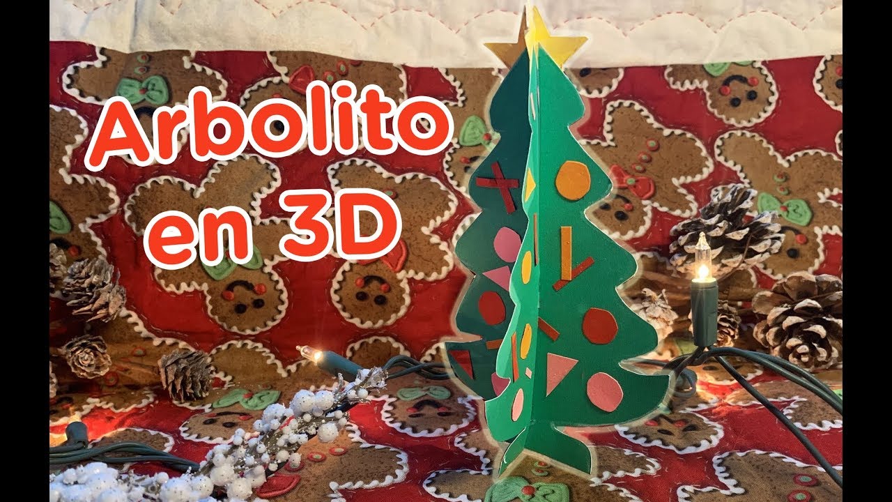 Como hacer un Arbolito de Navidad en 3D! - YouTube