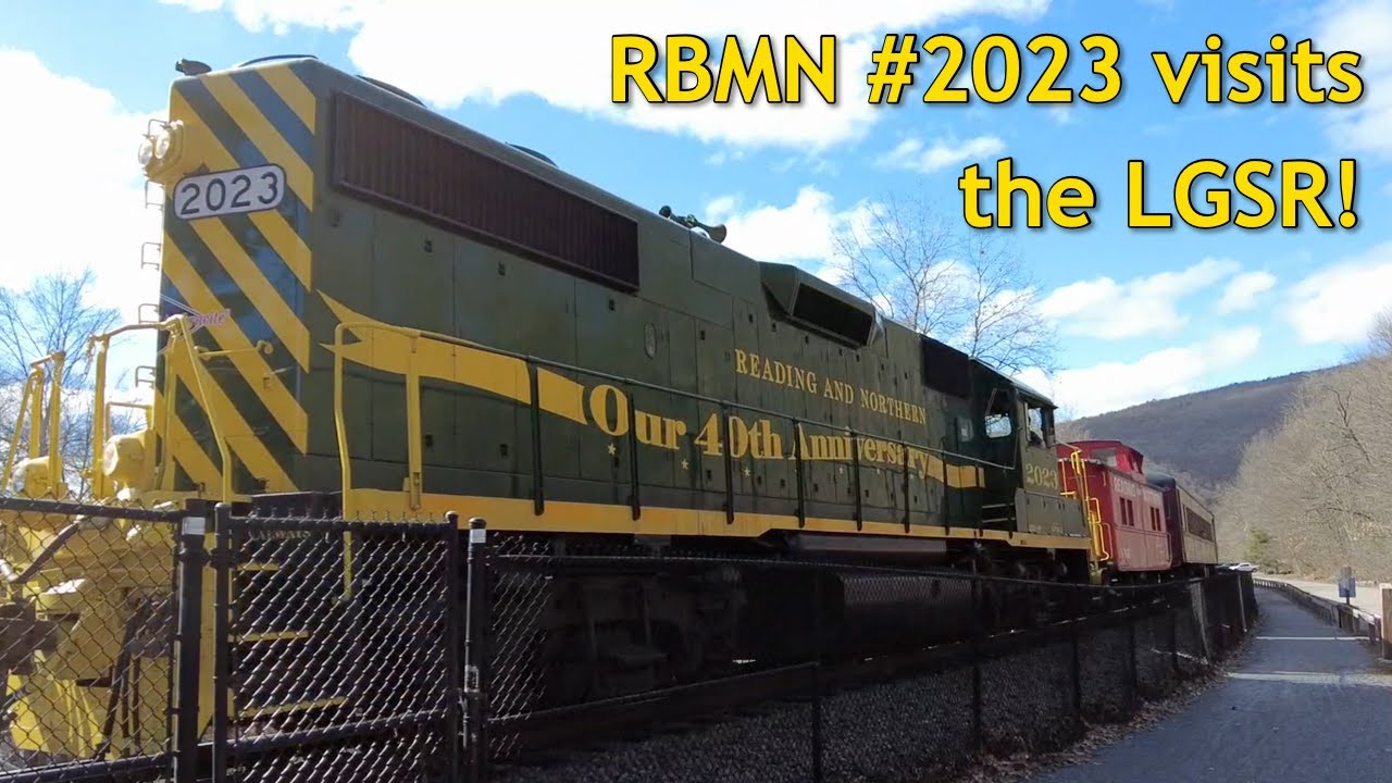 RBMN anniversary diesel #2023 leads the Lehigh Gorge Scenic Railway in ...