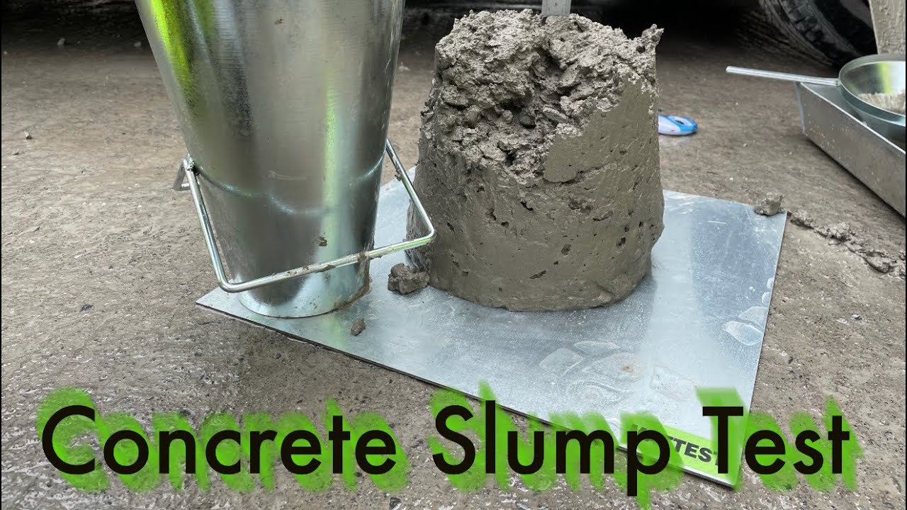 Concrete Slump testing - Mattest - YouTube