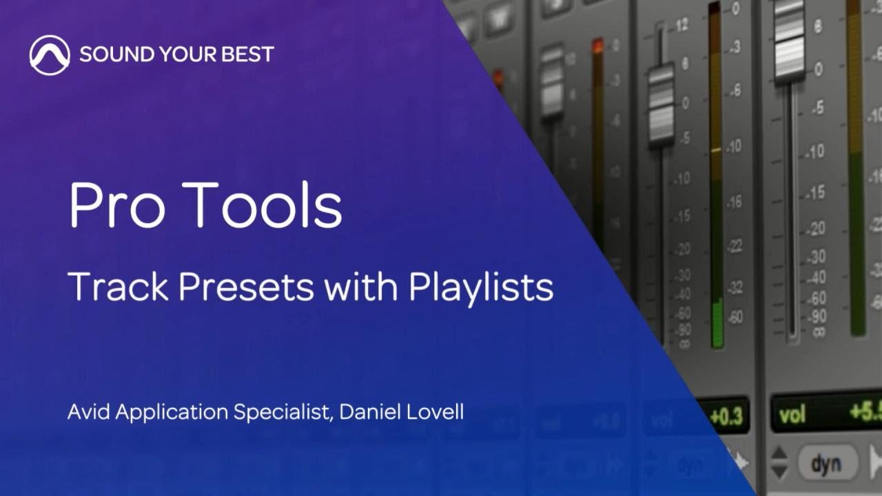 Pro Tools: Track Presets for Audio Post Playlists - YouTube