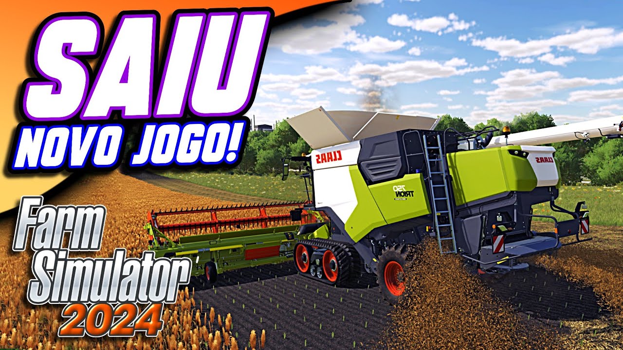 SAIU NOVO farm simulator 2024 mobile PRIMEIRA GAMEPLAY!!! - YouTube