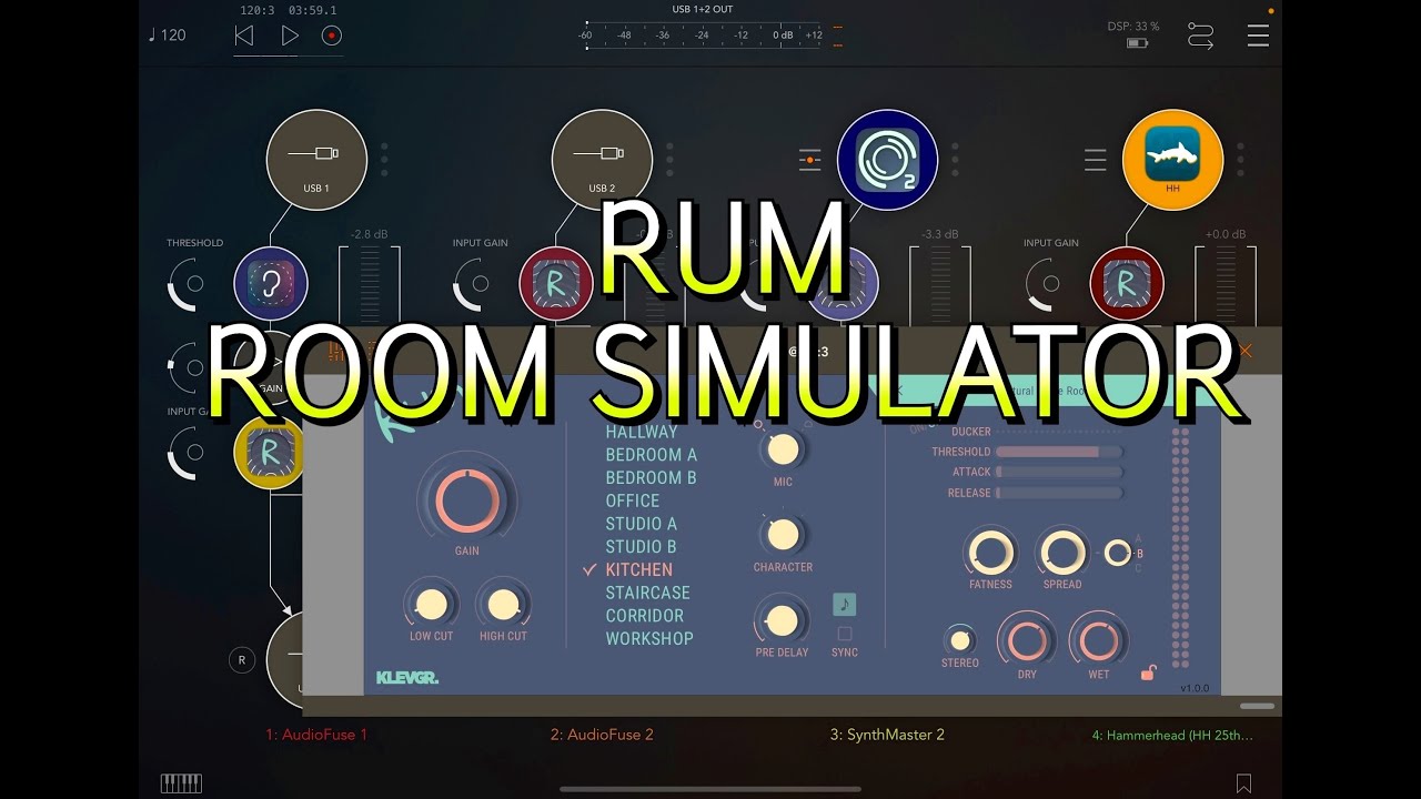 RUM Room Simulator by Klevgränd - Tutorial & Demo in AUM for the iPad ...