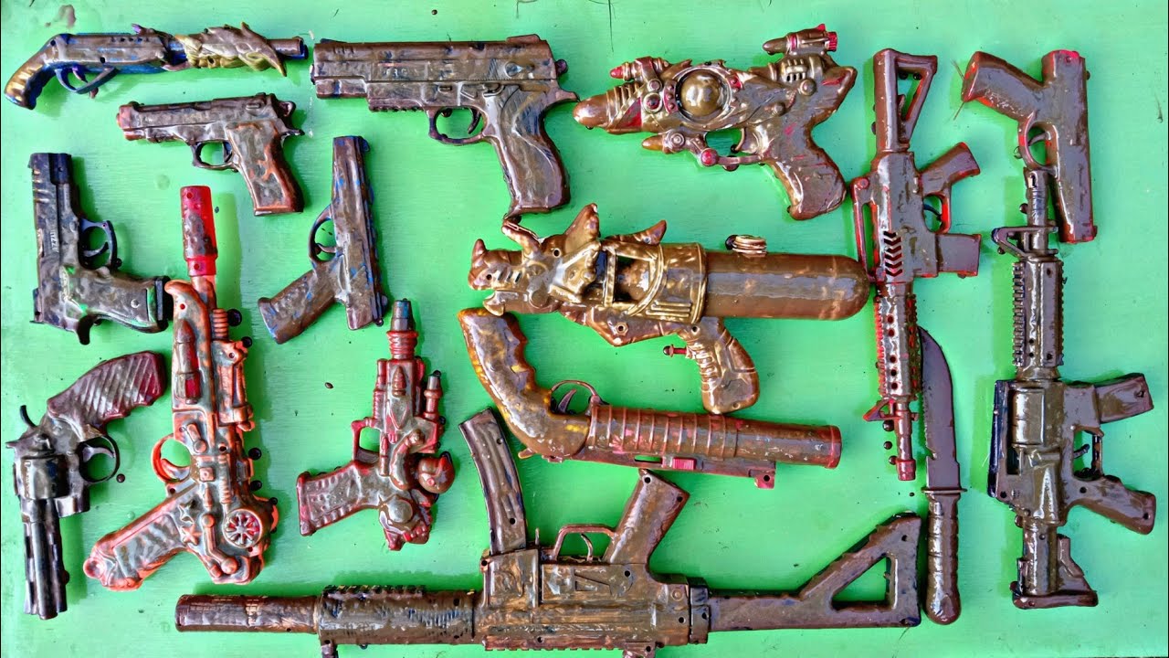 Cleaning Sniper M4 Rifle Gun Glock Pistol HK SP5K Assault Rifle Gun ...