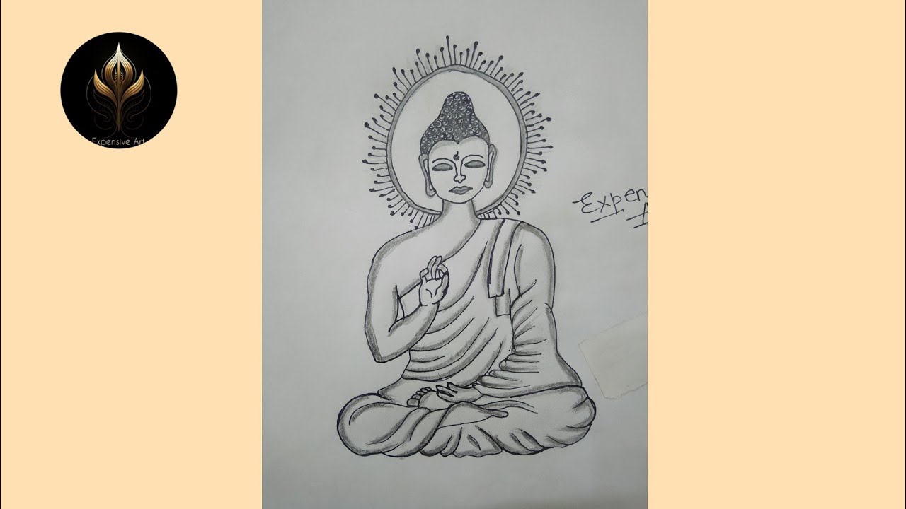 How To Draw Gautam Buddha Drawing, Gautam Buddha Art, Gautam Buddha ...