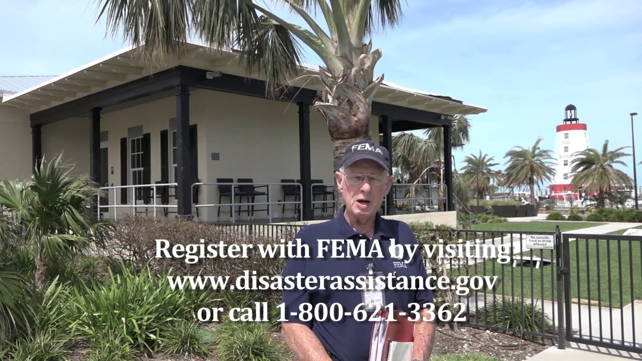 Nate Custer, FEMA Public Information Officer talks to Marathon, Florida ...