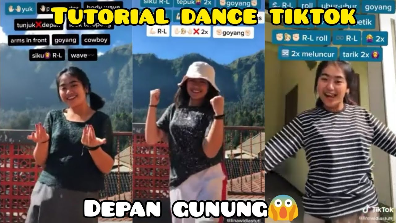KUMPULAN VIDEO TIKTOK TUTORIAL DANCE TREND LENGKAP || lina widia astuti ...