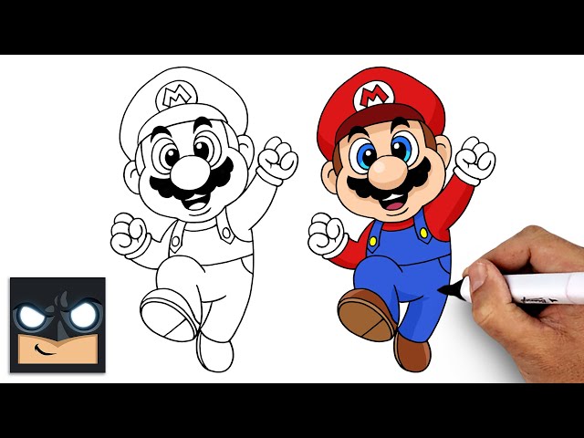 How to Draw Super Mario - Videos For Kids