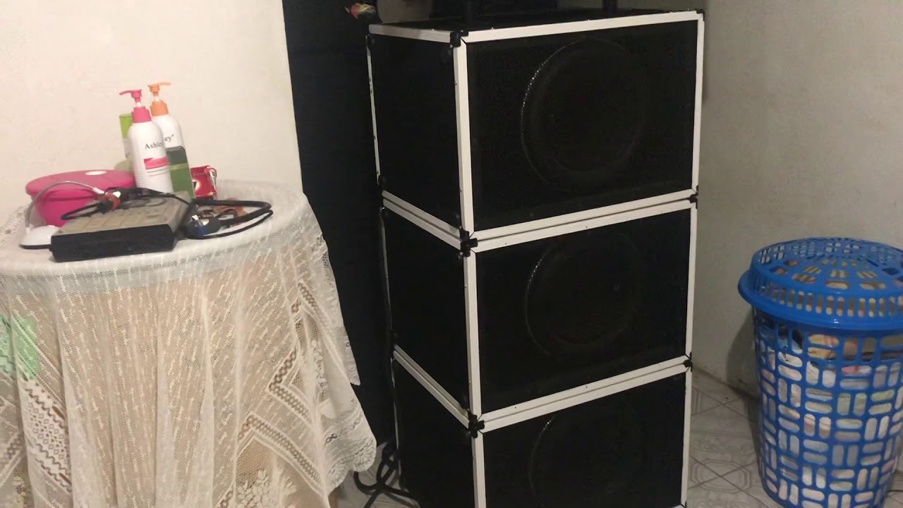 My bass speaker connection - YouTube