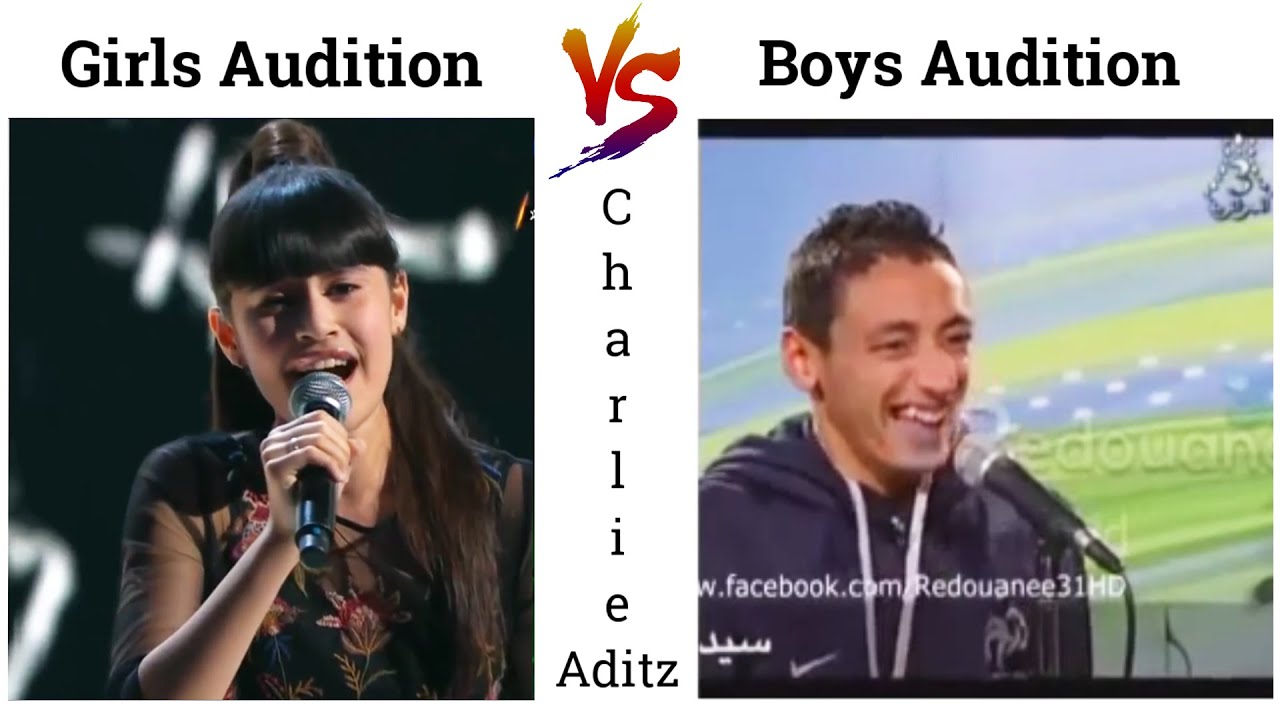 Girls Audition Vs Boys Audition || Girls Singing Vs Boys Singing ...