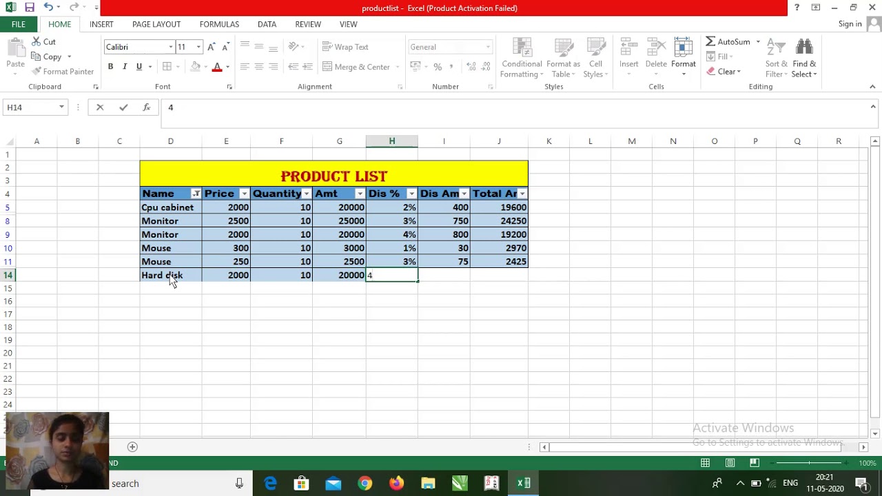 Working With Home Tab In Excel -Series 5 - YouTube