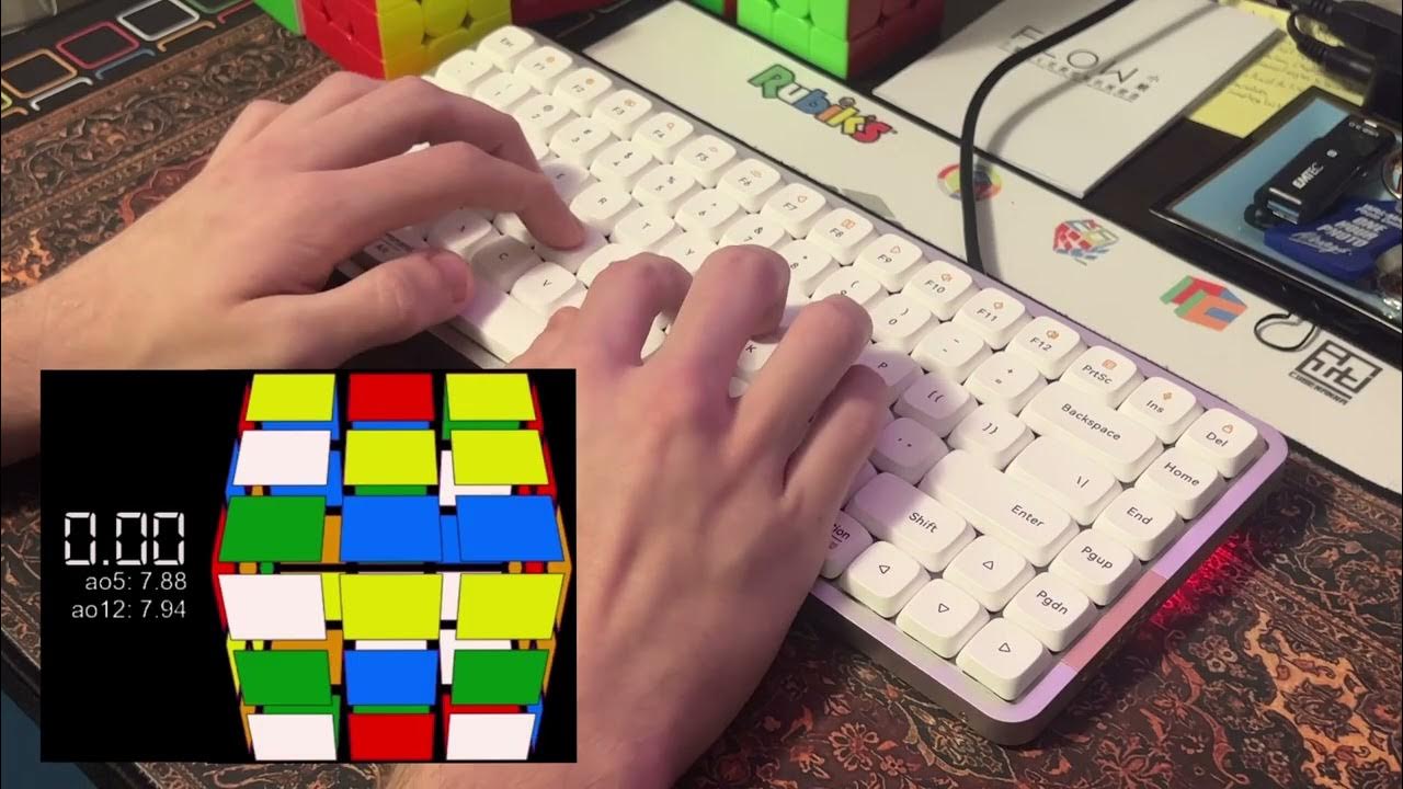ASMR Virtual Rubiks Cube Solves (Keyboard + Mouse Sounds) - YouTube