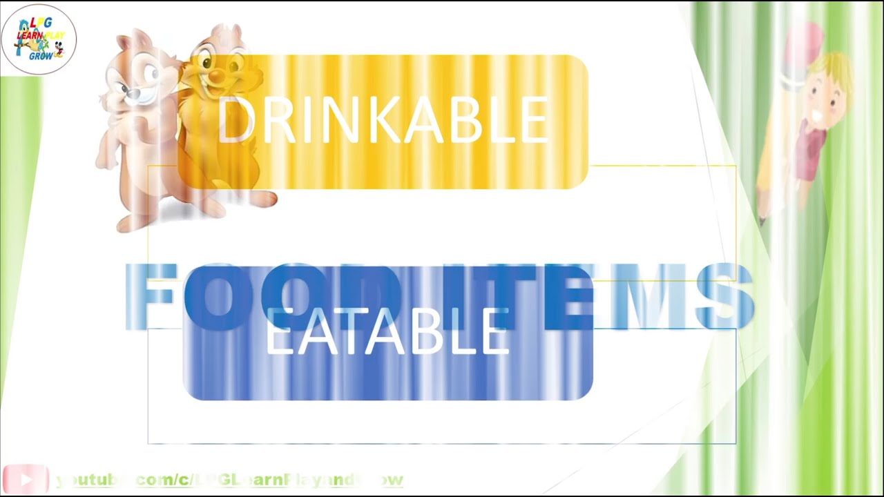 Food Items : Drinkable and Eatable. / Healthy Food Items - YouTube