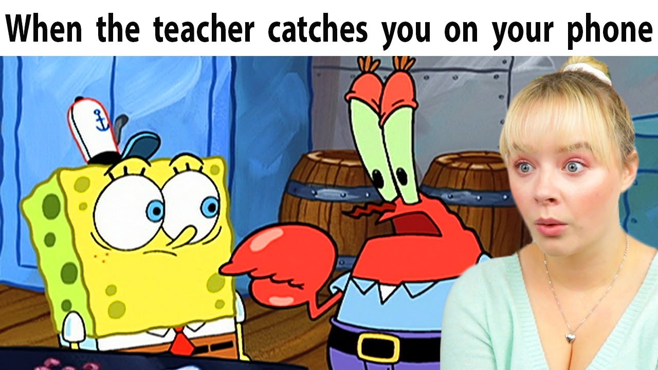 Back To School SpongeBob Memes! - YouTube