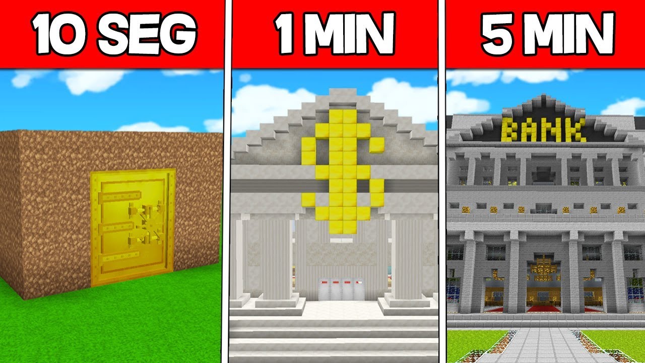 ¡COMO HACER UN BANCO 💰💎 EN 5 MINUTOS / 1 MINUTO / 10 SEGUNDOS 😱 ...