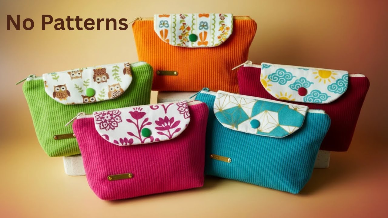 How to Make a DIY Handy Pouch with a Hidden Pocket (Easy & Practical ...