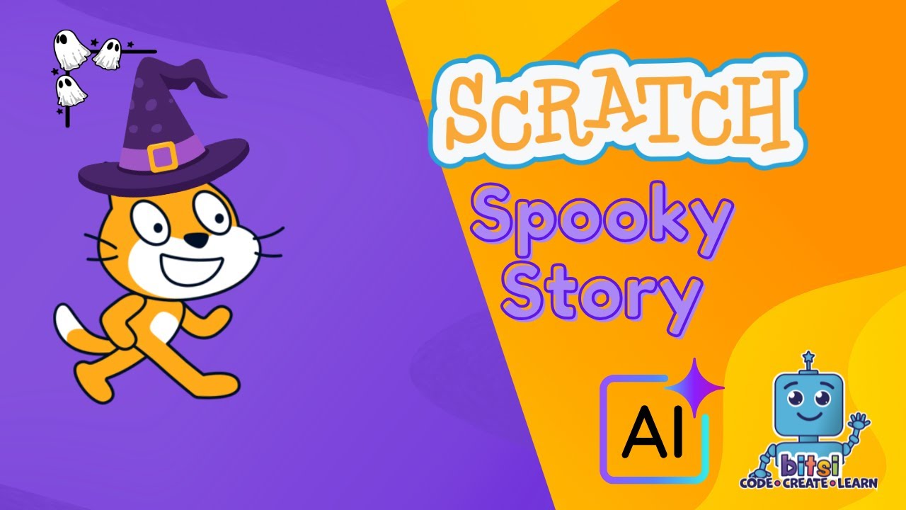 Make a Spooky Story in Scratch - Kids Coding Tutorial - YouTube