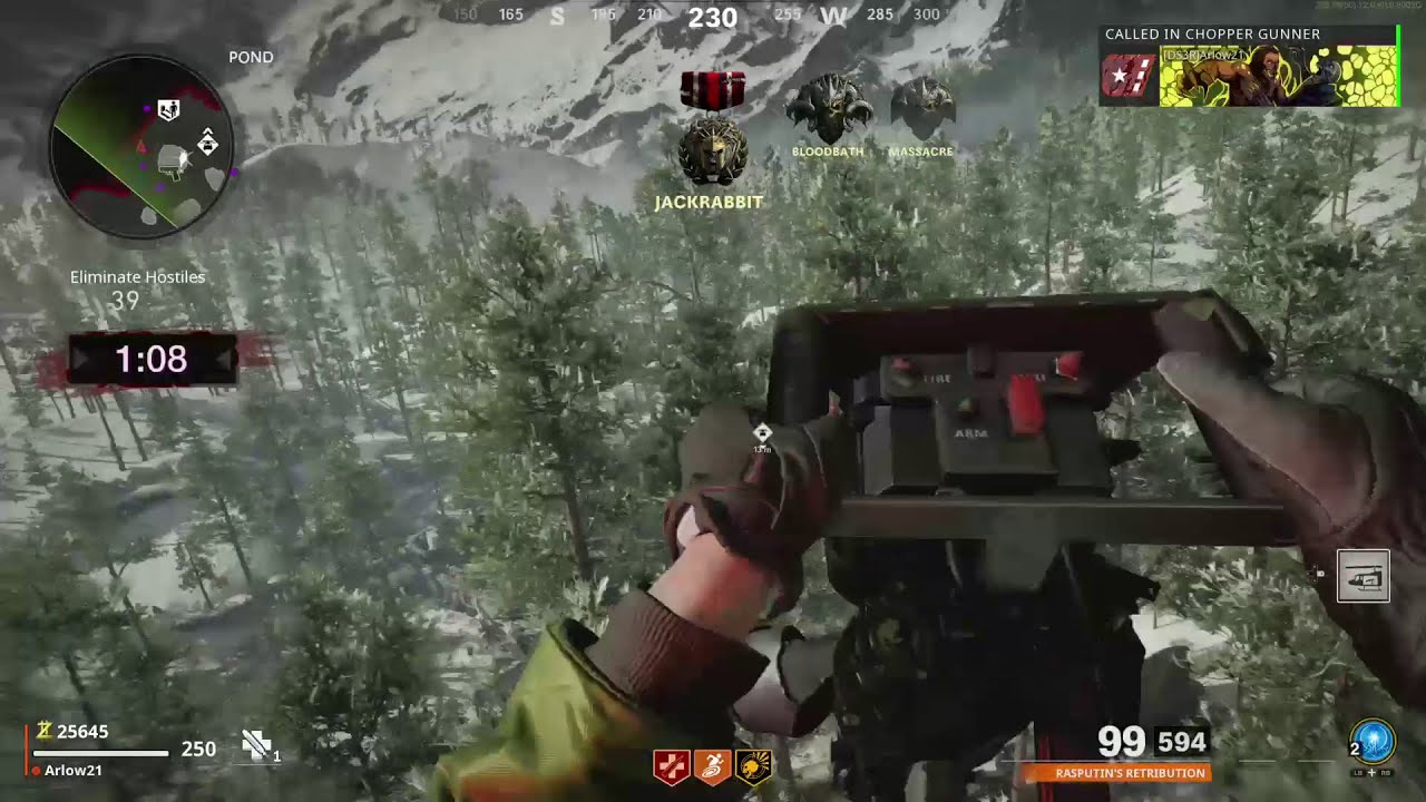 Cold War Zombies Round 20 Chopper Gunner Exfil - YouTube