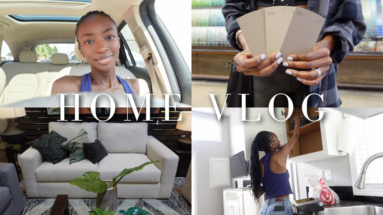 home vlog #1 | house planning, new items for the kitchen, DIY projects ...